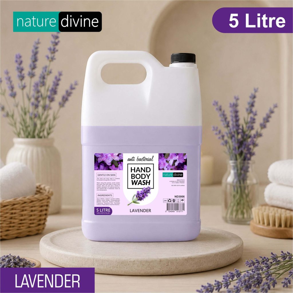 5 Litre Nature Divine Antibacterial Lavender Hand Wash, Hand Soap, Body ...